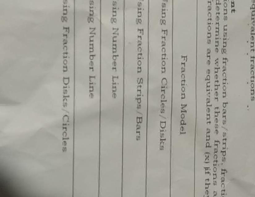 equivalent fractions Determine whether these | StudyX
