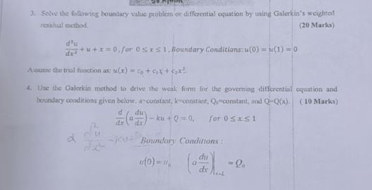 3 Solve the following boundary value problem | StudyX