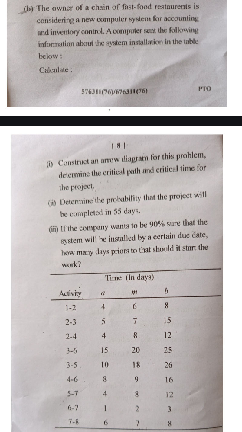 (b) The owner of a chain of fast-food | StudyX