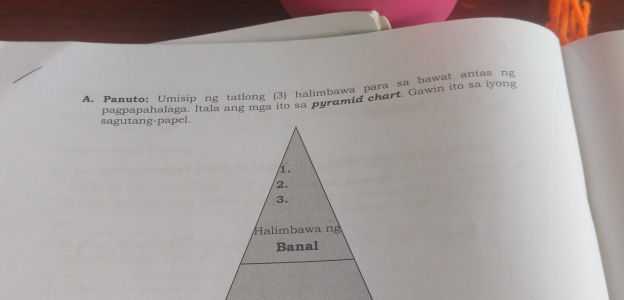 A Panuto Umisip ng tatlong (3) halimbawa | StudyX