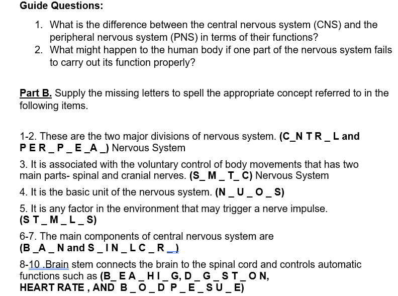 Guide Questions 1 What is the difference | StudyX