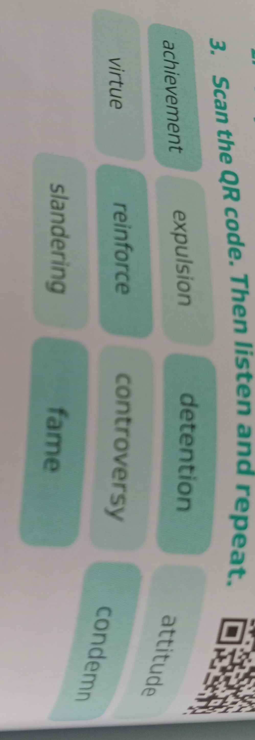 3 Scan the QR code Then listen and repeat | StudyX