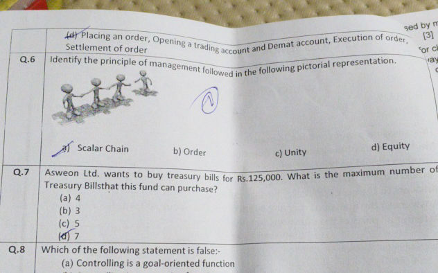 Q6 Identify the principle of management | StudyX