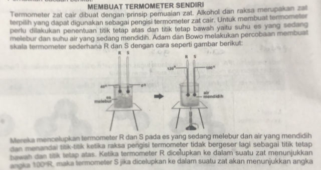MEMBUAT TERMOMETER SENDIRI Termometer zat | StudyX