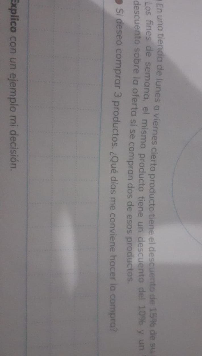 En una tienda de lunes a viernes cierto | StudyX