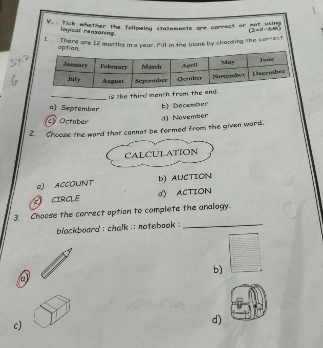 V Tick whether the following statements are | StudyX