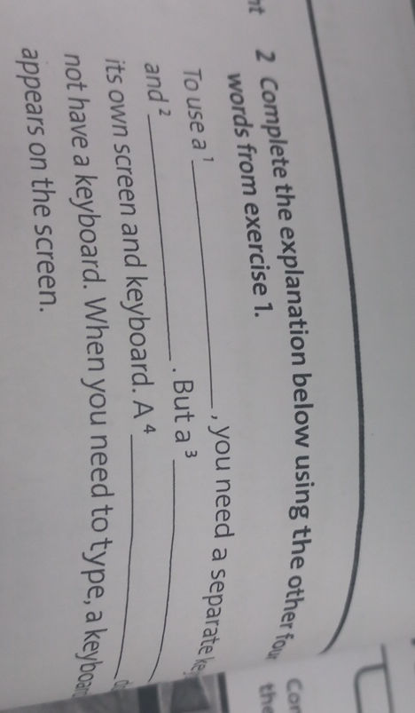 2 Complete the explanation below using the | StudyX
