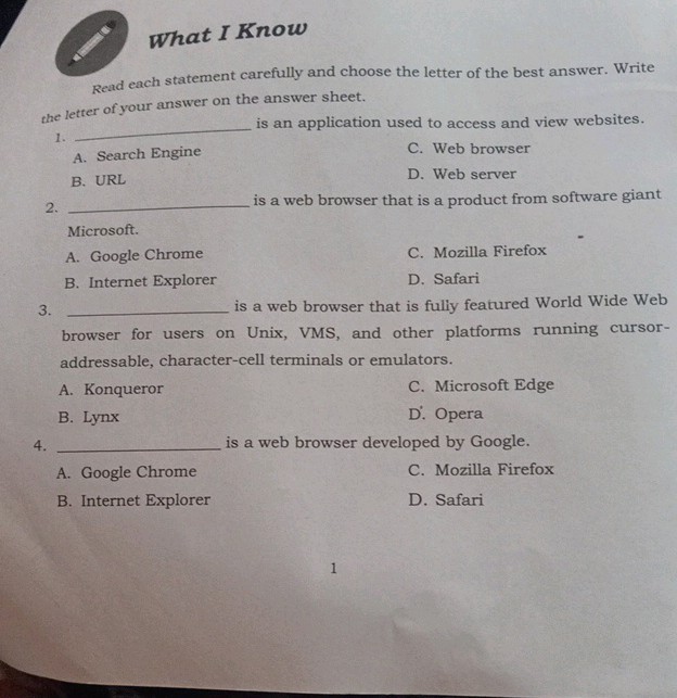 Read each statement carefully and choose the | StudyX