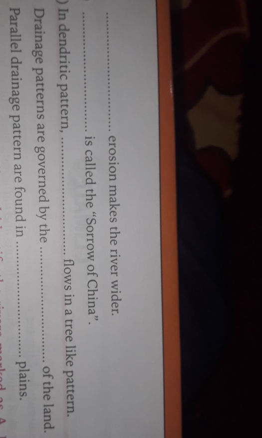 In dendritic pattern erosion makes the | StudyX