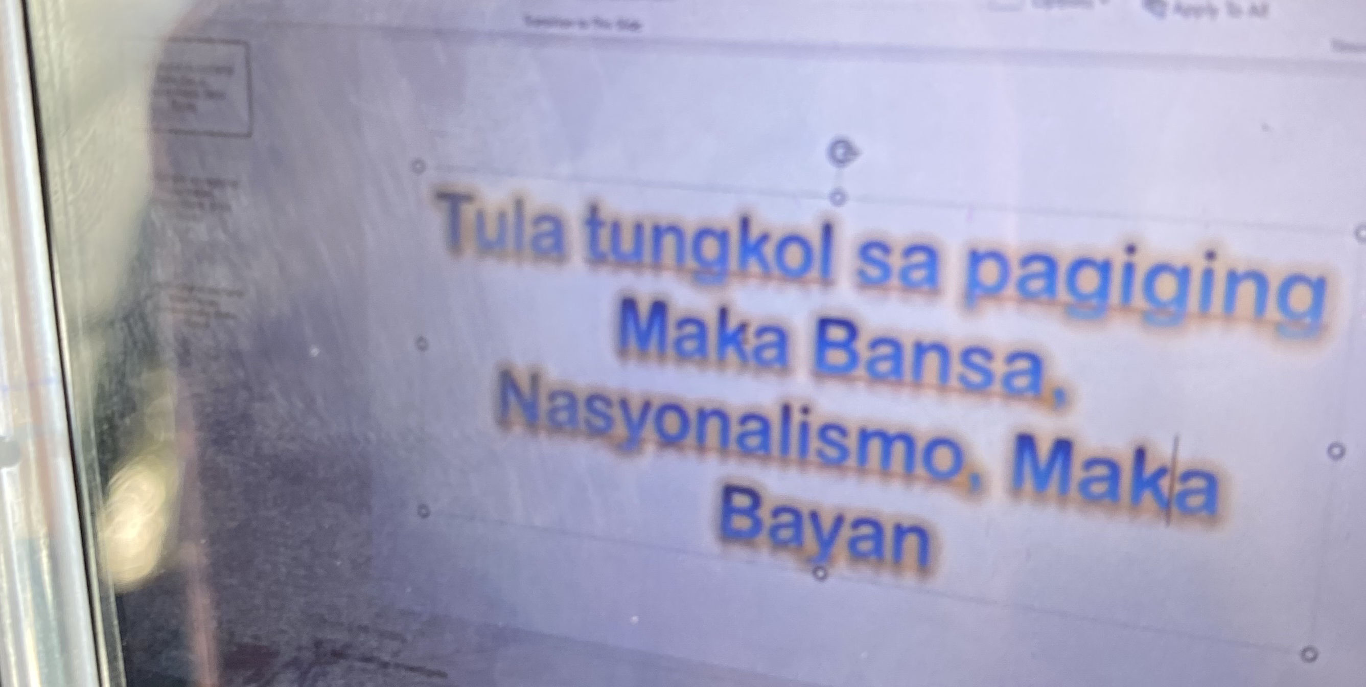 Tula tungkol sa pagiging Maka Bansa | StudyX