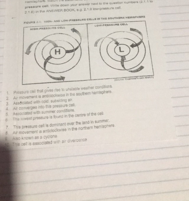 FIGURE 21 HIGH-AND LOW-PRESSURE CELLS IN THE | StudyX