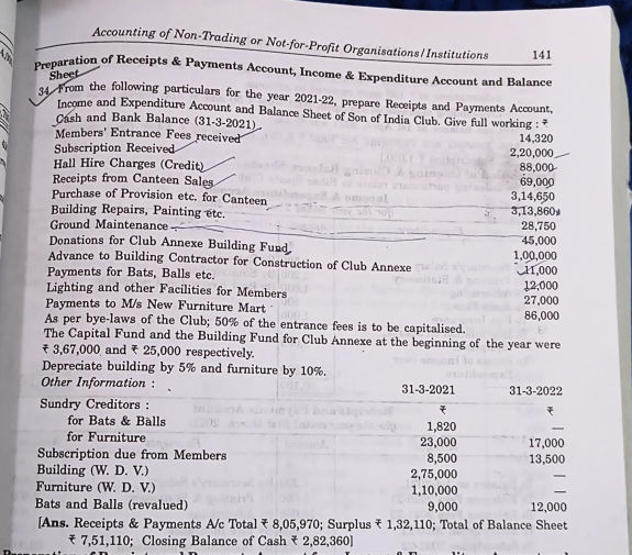 34 From the following particulars for the | StudyX