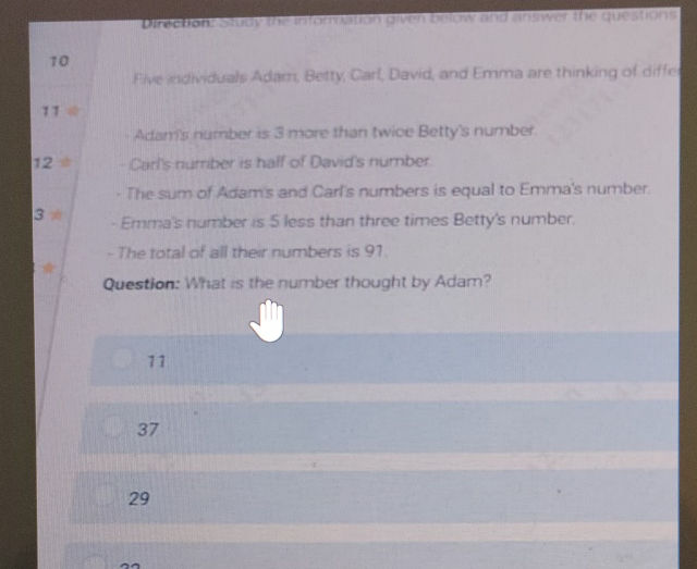 Direction Study the information given below | StudyX