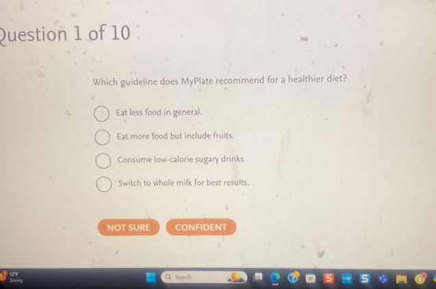 Question 1 of 10 Which guideline does | StudyX