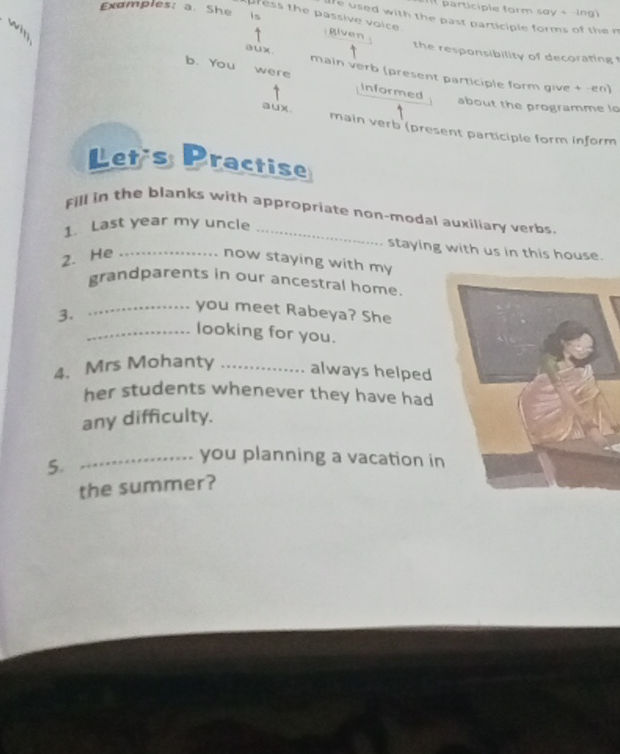 Fill in the blanks with appropriate | StudyX