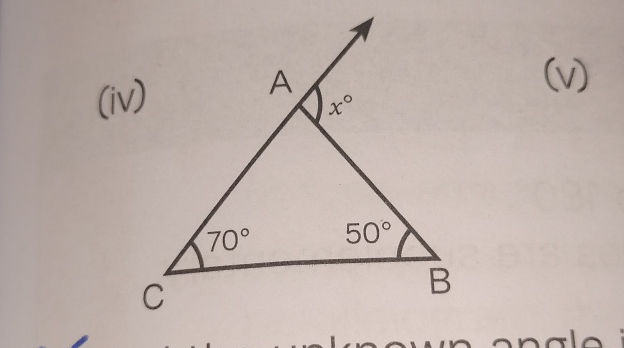 Find the unknown angle in the following | StudyX