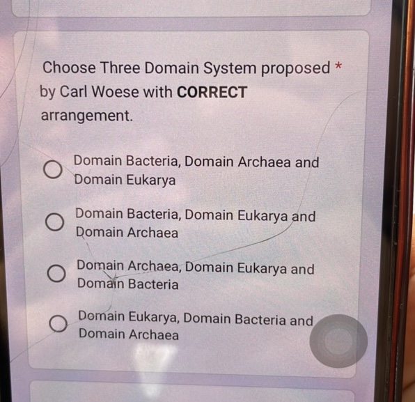 Choose Three Domain System proposed by Carl | StudyX