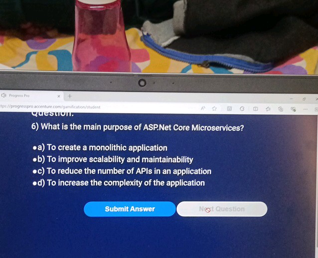 6) What is the main purpose of ASPNet Core | StudyX