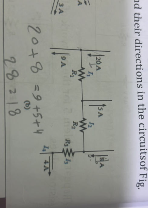 Find their directions in the circuits of | StudyX