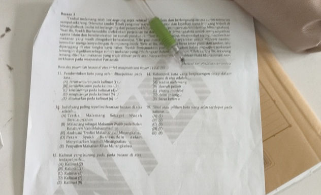 Bacaan Tradisi malamang masih berlangsung | StudyX