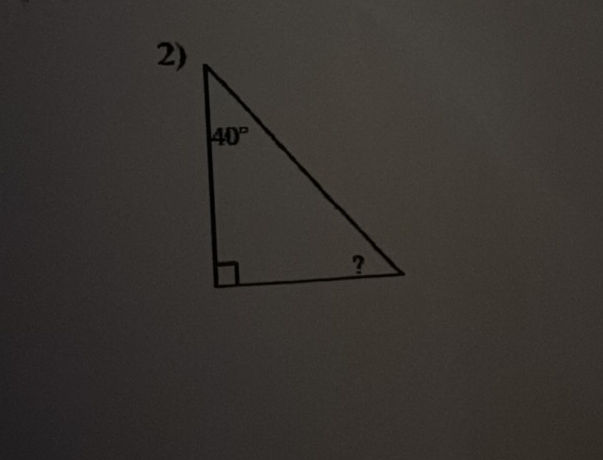 Find the missing angle in the right-angled | StudyX