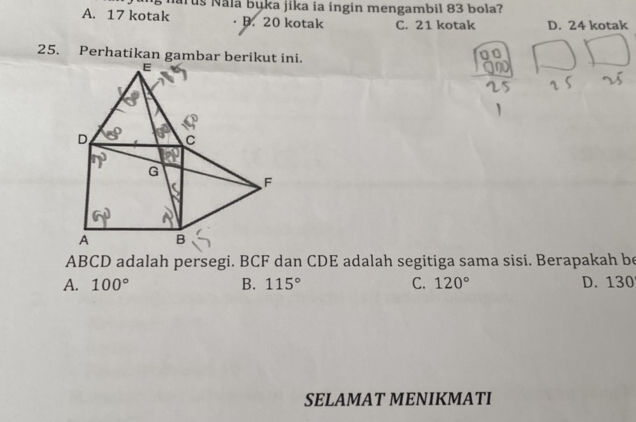 25 Perhatikan gambar berikut ini ABCD adalah