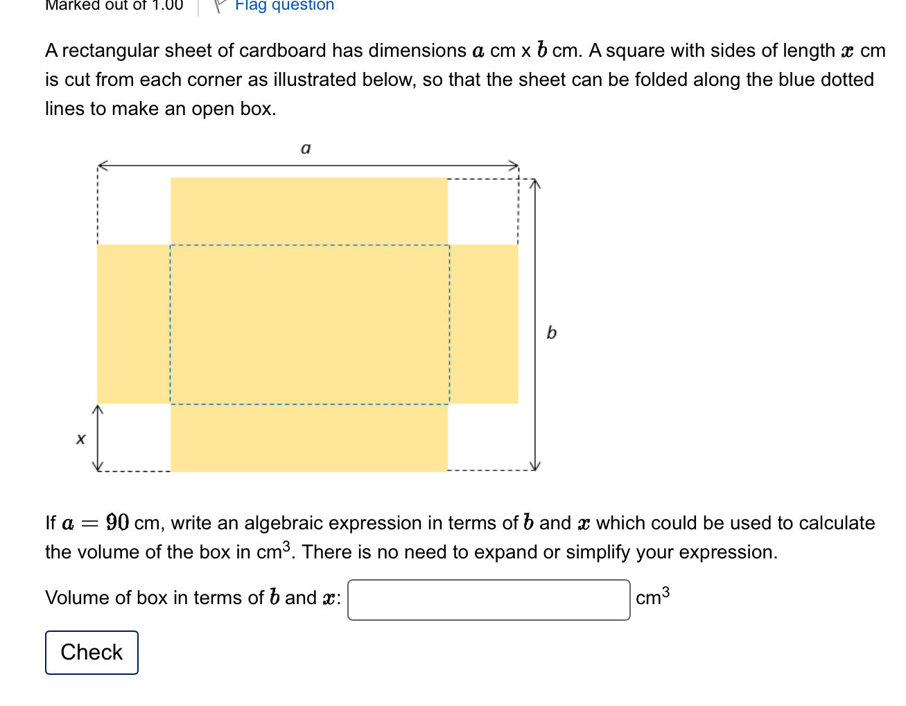 A rectangular sheet of cardboard has | StudyX