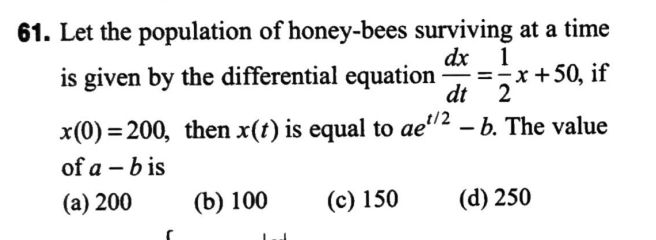 61 Let the population of honey-bees | StudyX