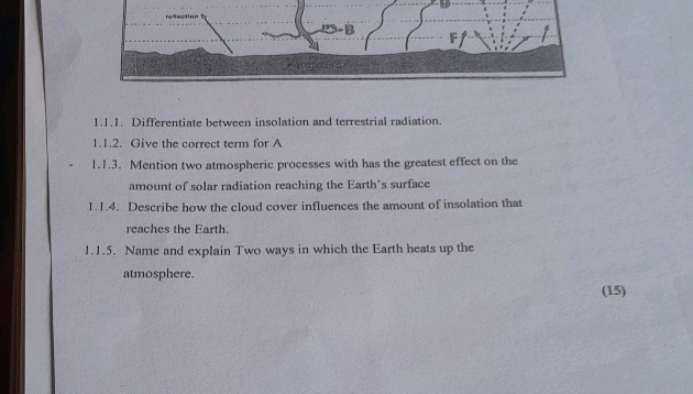 111 Differentiate between insolation and | StudyX