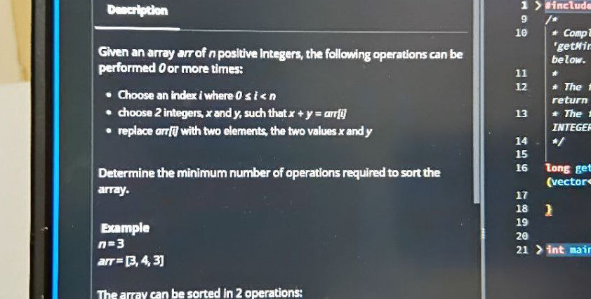 Given an array arr of n positive integers | StudyX
