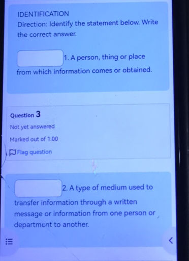 IDENTIFICATIONDirection Identify the | StudyX