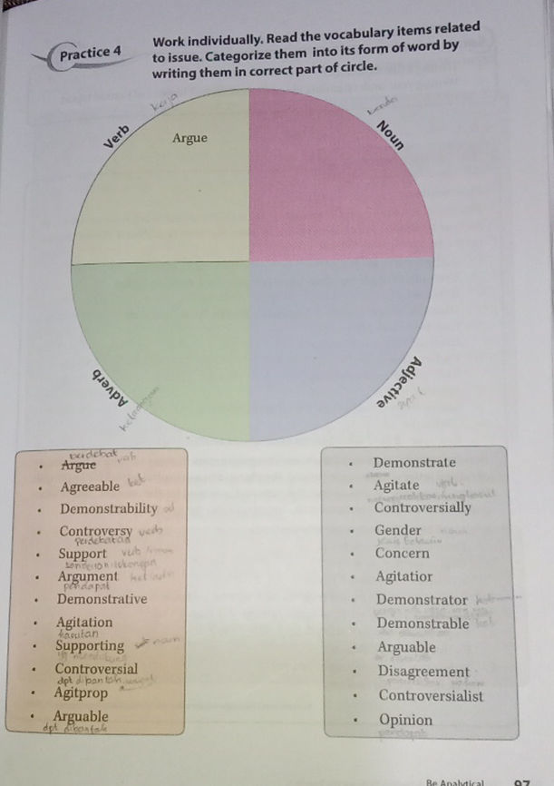 Work individually Read the vocabulary items | StudyX