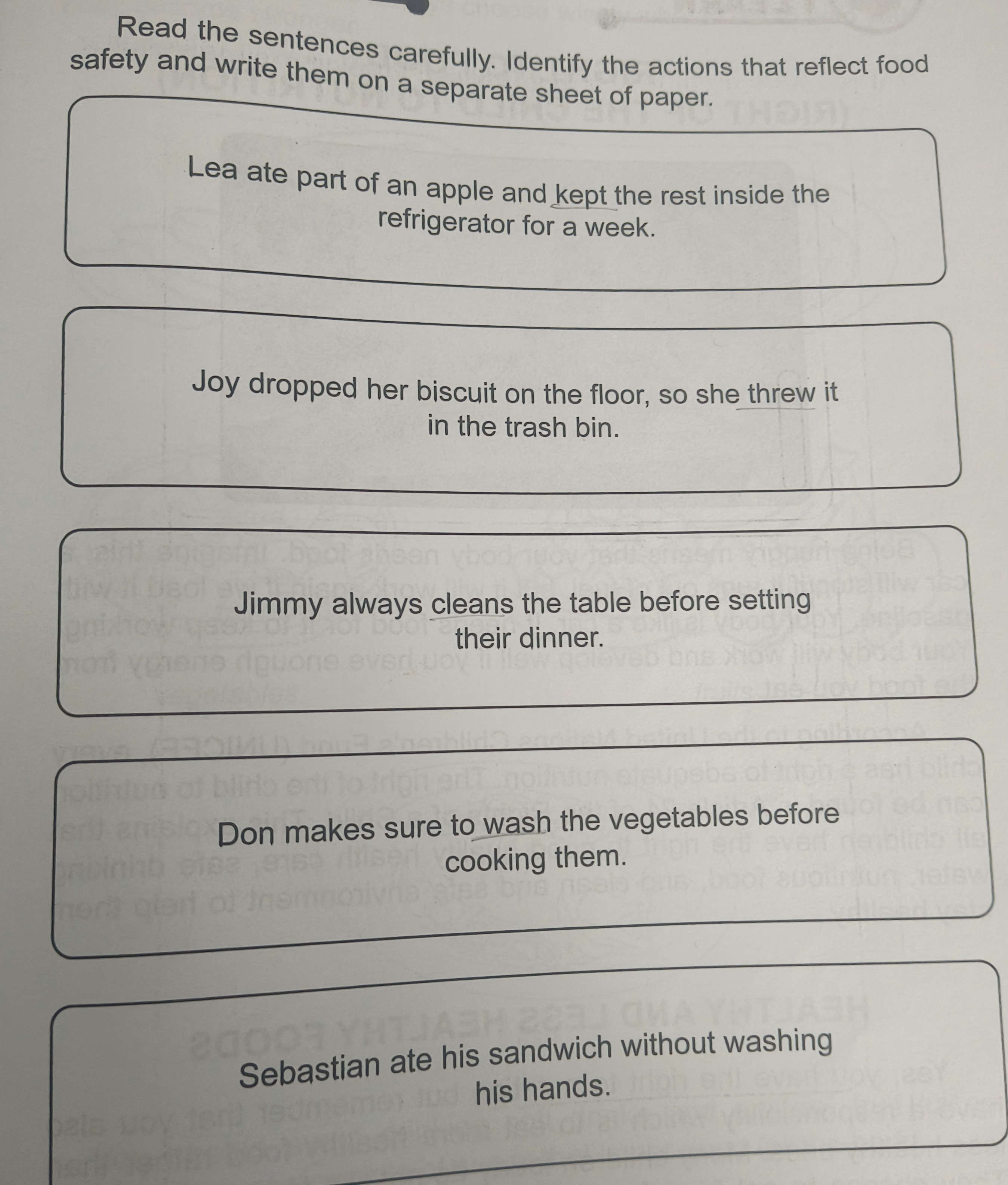 Read the sentences carefully Identify the | StudyX