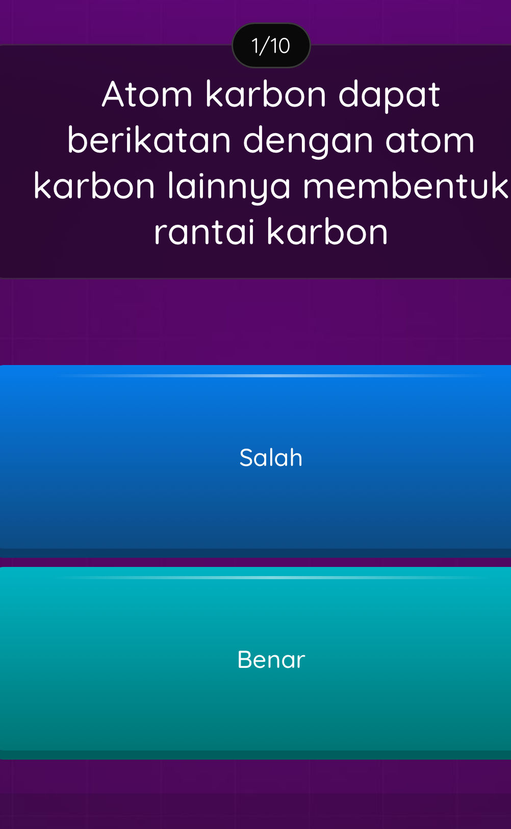 Atom karbon dapat berikatan dengan atom | StudyX