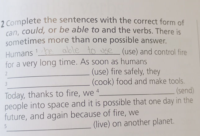 2 Complete the sentences with the correct | StudyX