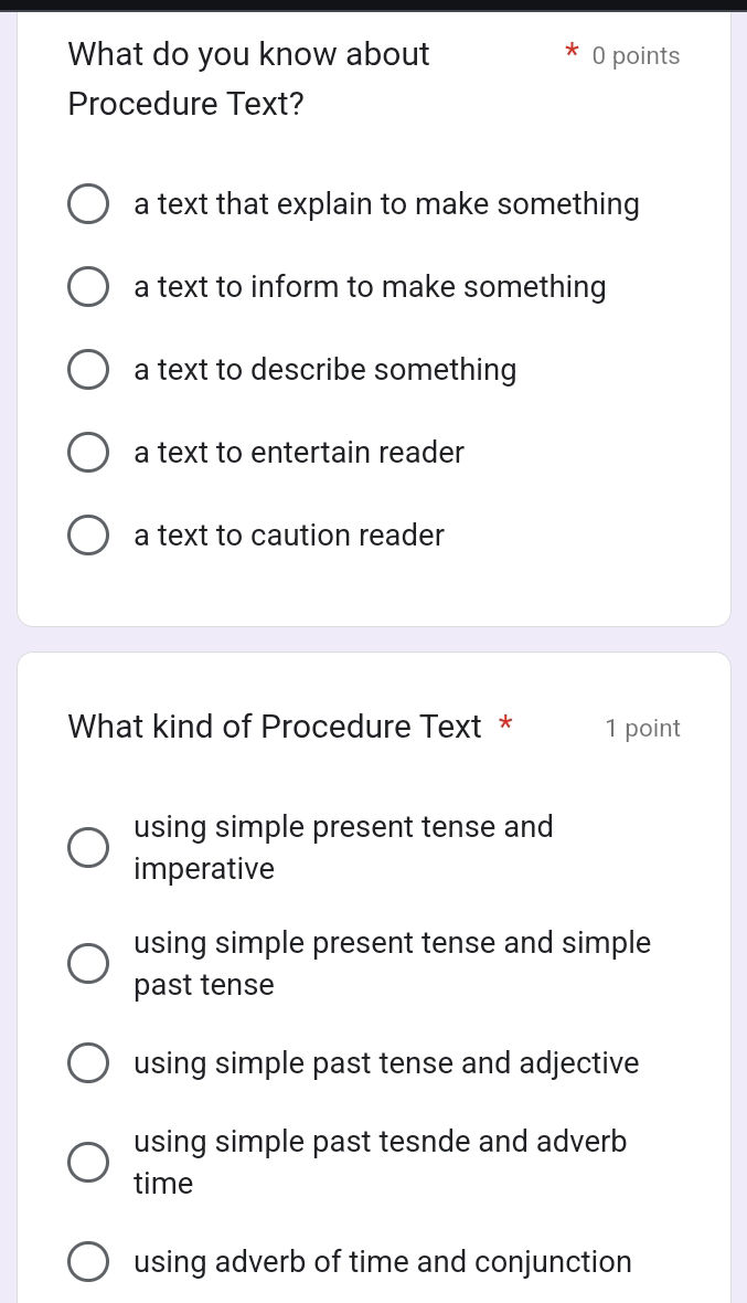 What do you know about Procedure Text 0 | StudyX
