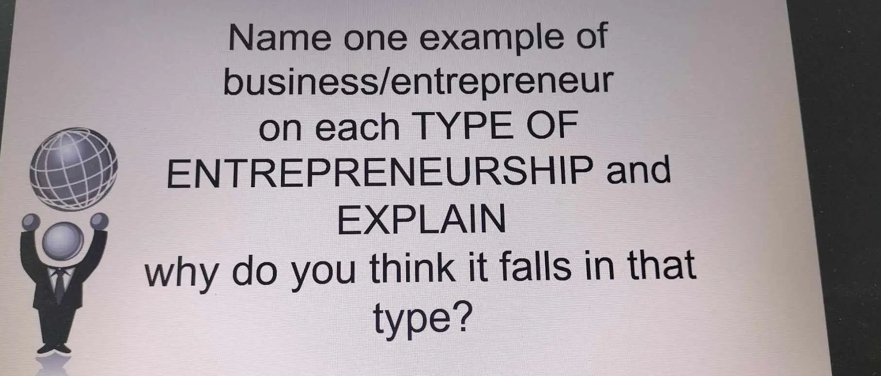 Name one example of business/entrepreneur on | StudyX