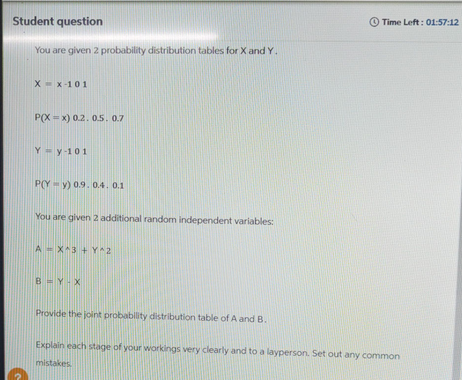 You are given 2 probability distribution | StudyX