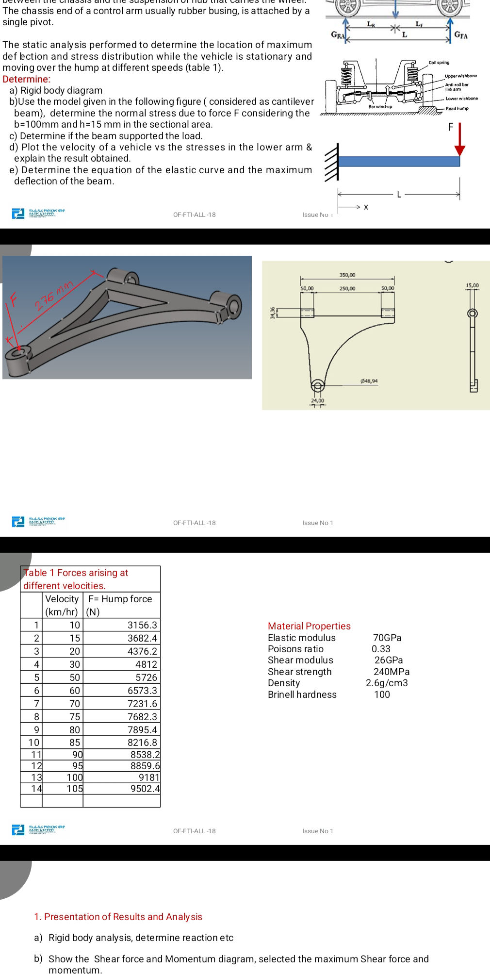 The chassis end of a control arm usually | StudyX