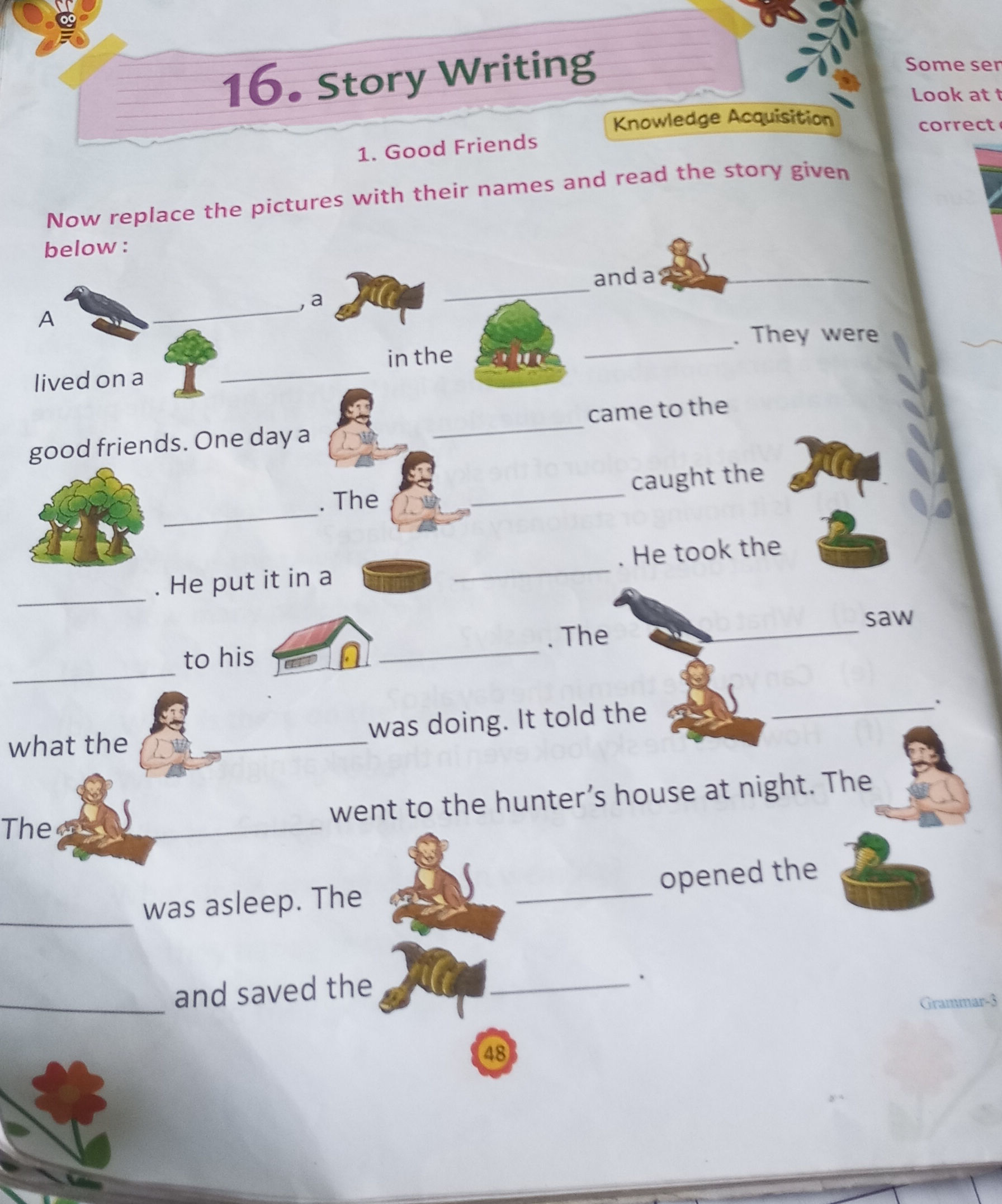 16 Story Writing 1 Good Friends Now replace | StudyX