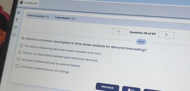 36 What is a common assumption in time | StudyX