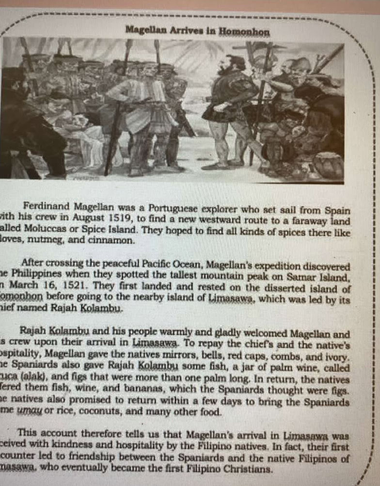 Magellan Arrives in HomonhonFerdinand | StudyX