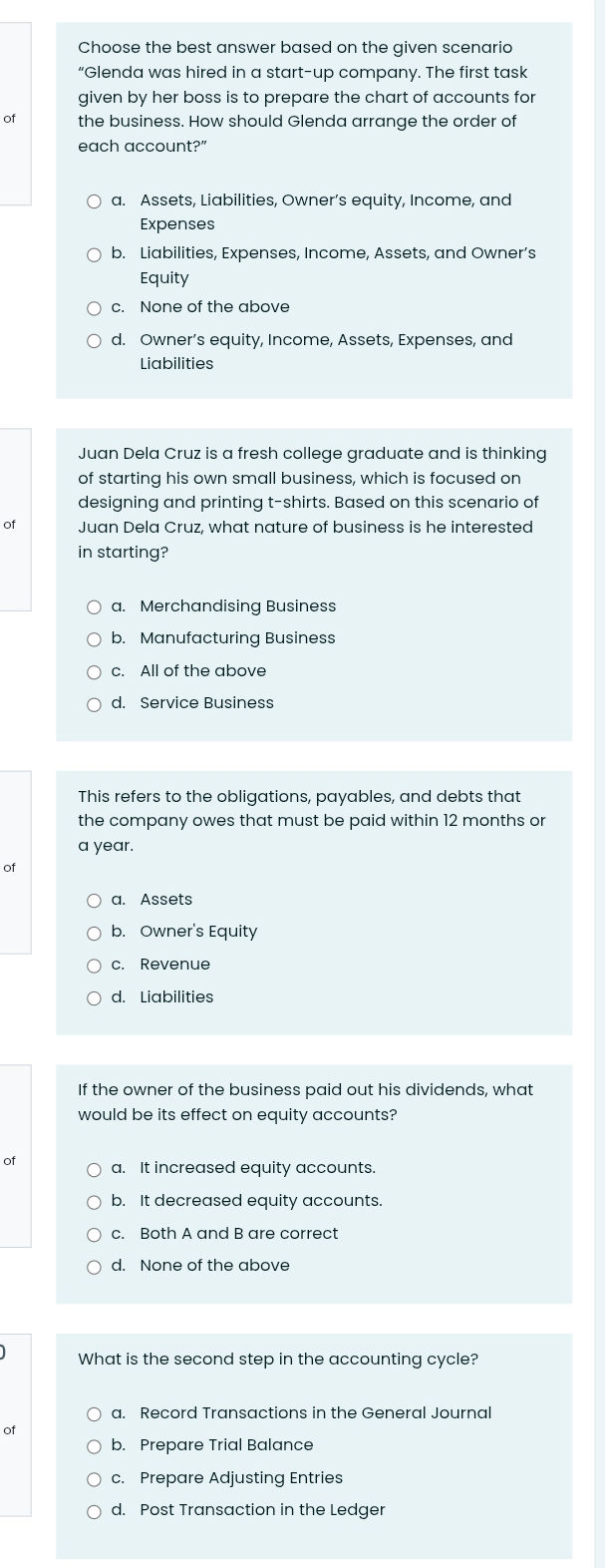 Choose the best answer based on the given | StudyX
