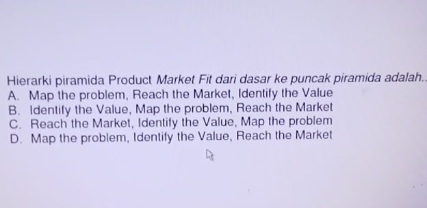 Hierarki piramida Product Market Fit dari | StudyX