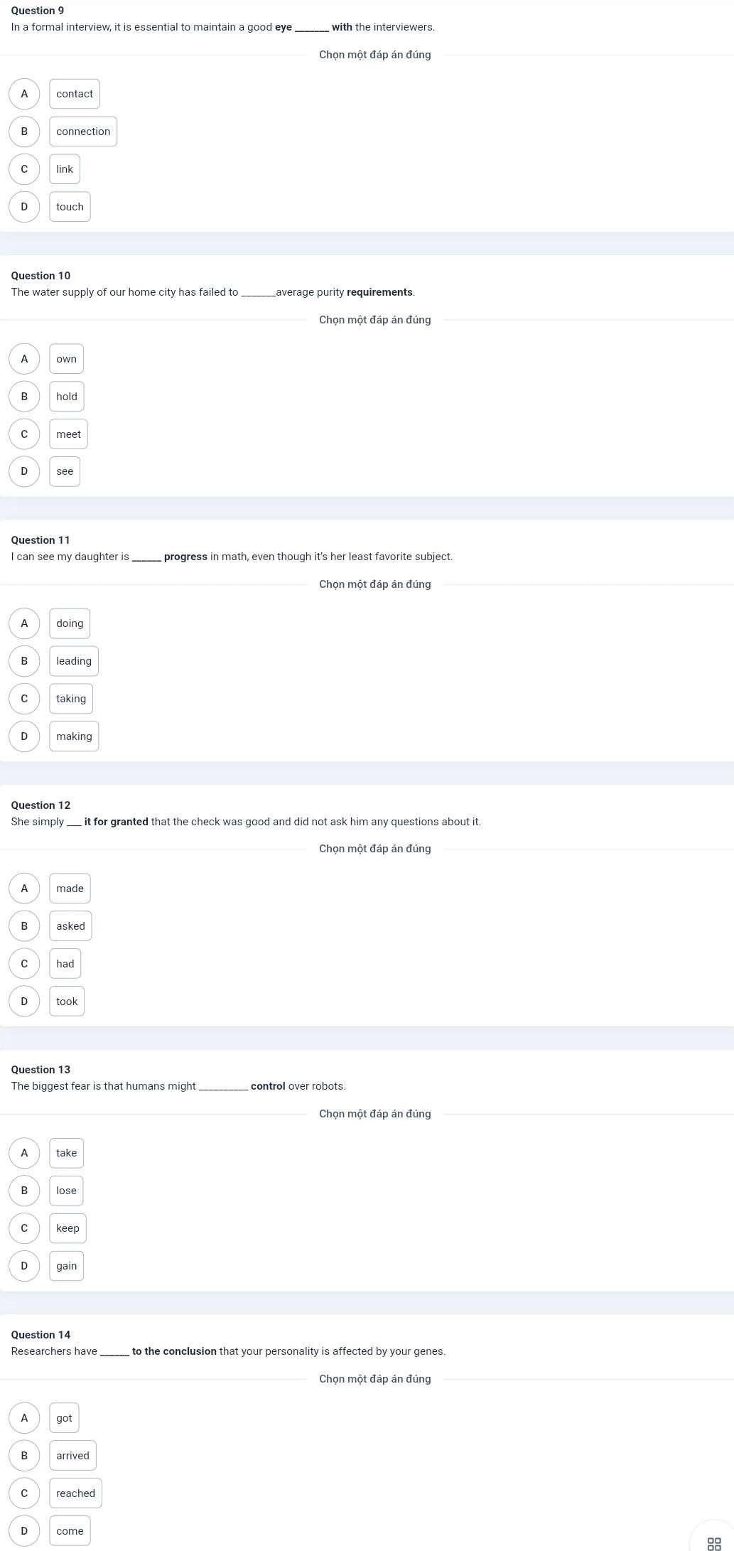 Question 9 In a formal interview it is | StudyX