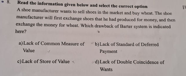 8 Read the information given below and | StudyX