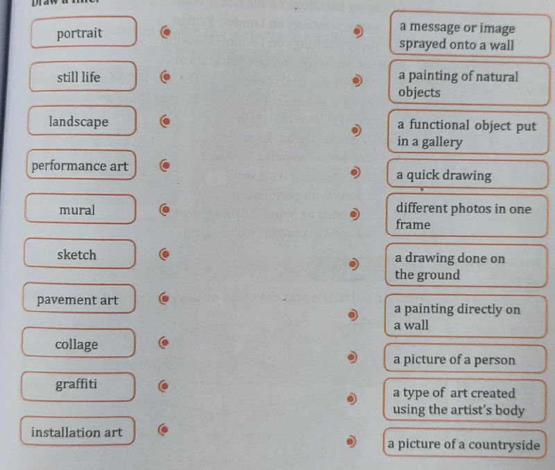 Draw a line to match each word with its | StudyX