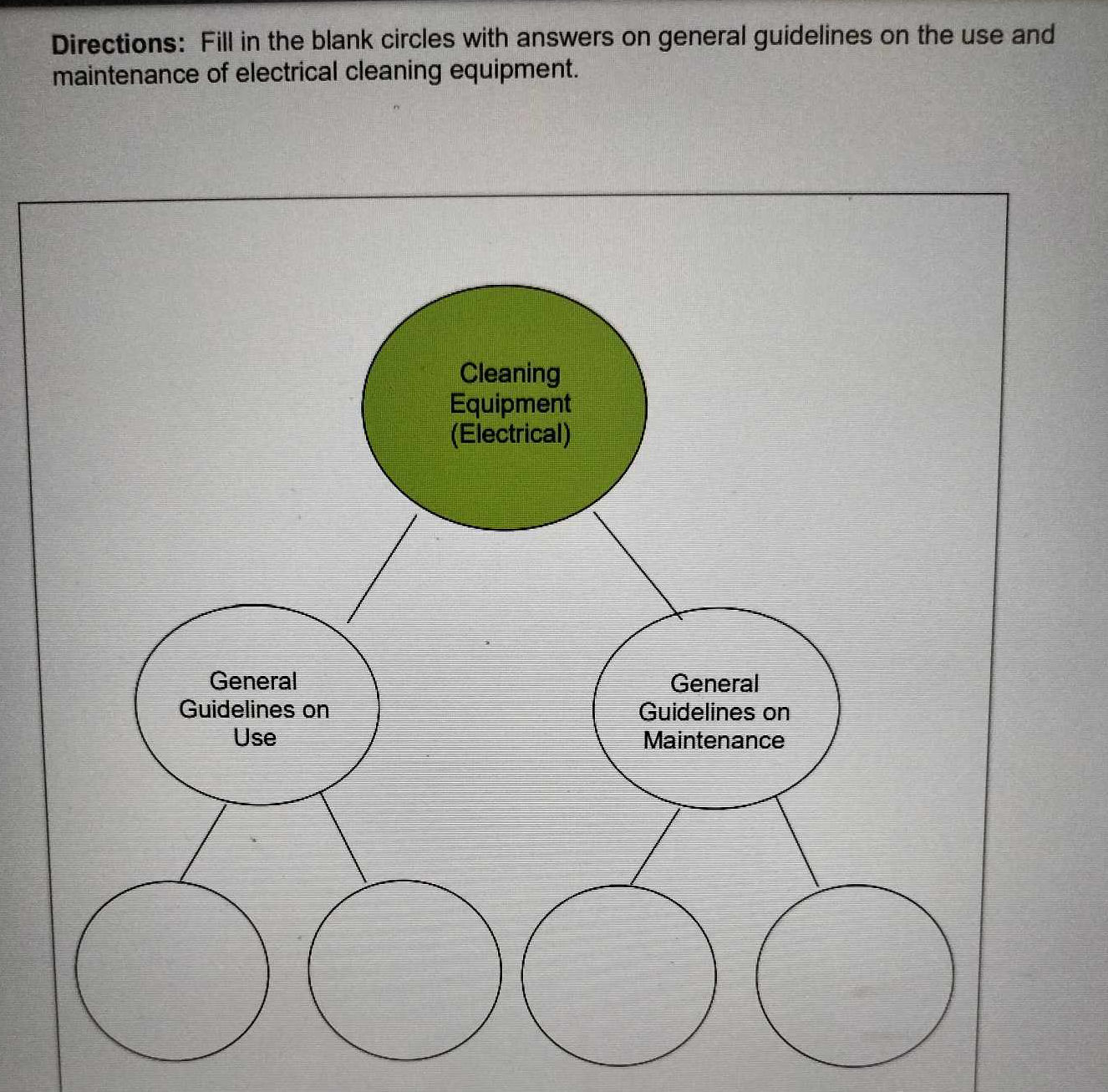 Directions Fill in the blank circles with | StudyX