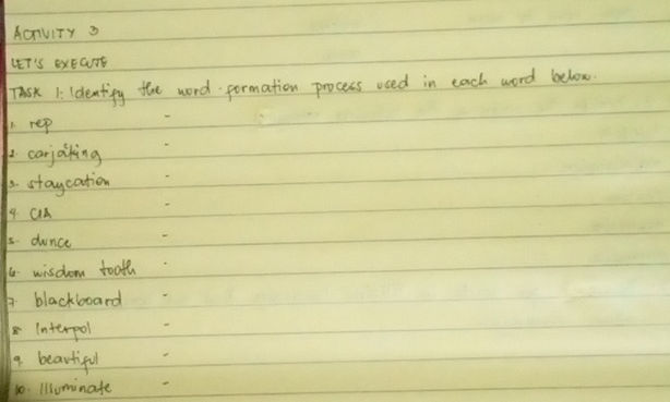 ACTIVITY 3 LETS EXECUTE TASK 1 Identify the | StudyX