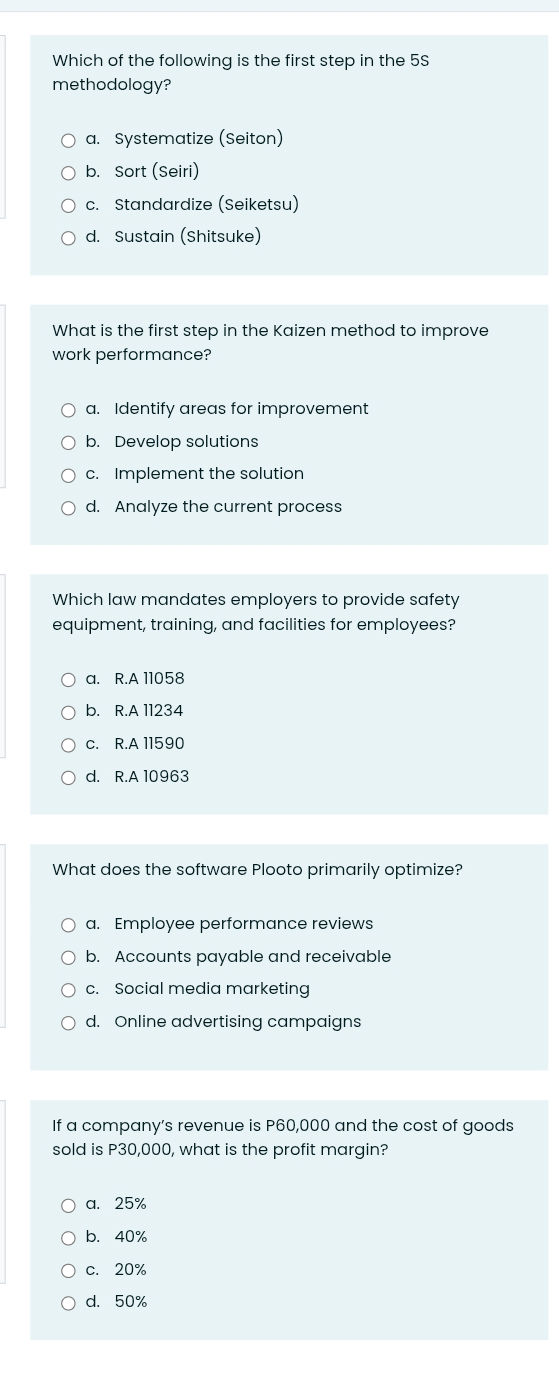 Which of the following is the first step in | StudyX
